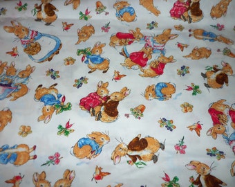 Rabbit fabric | Etsy