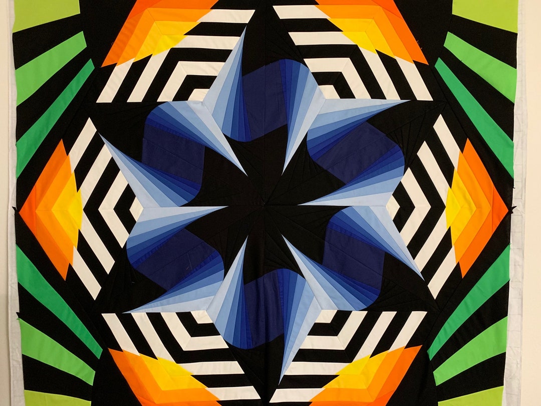 Award Winning Crazy Daisy a Foundation Paper Piecing Quilt Pattern. - Etsy