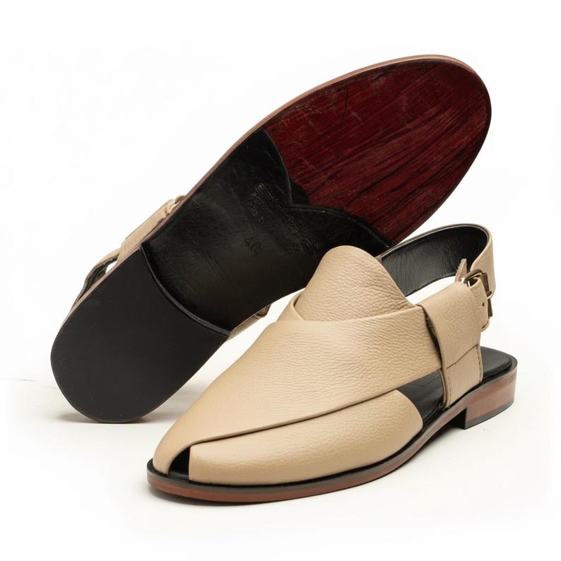 Handmade Peshawari Chappal, Traditional Sandals, Leather Footwear, Men ...