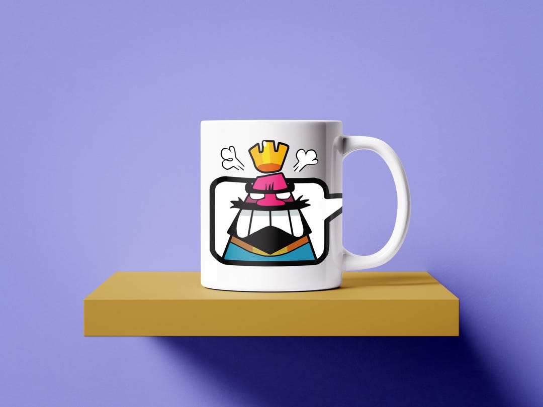 Clash Royale Emote Mug – Angry King - Etsy