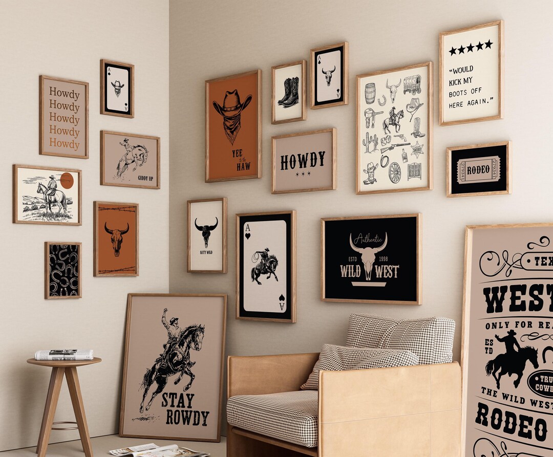 Western Wall Art 25 Prints Bundle | Cowboy Prints | Southwestern Art ...