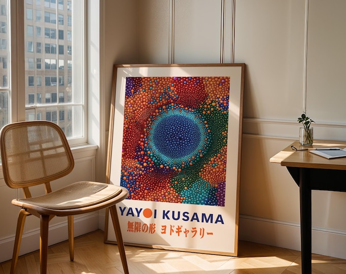 Yayoi Kusama Gradient Wall Art Set of 2 | Yayoi Kusama Infinity Nets ...