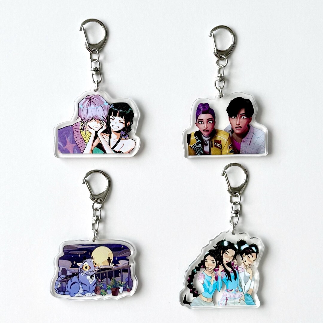 K-pop Demon Hunter Acrylic Keychains, Double-sided Acrylic Keychains ...
