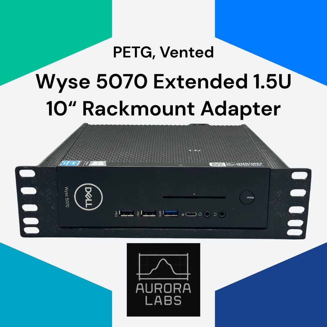 Wyse 5070 Extended 1.5U Rackmount Adapter for 10" Racks — PETG, Vented ...
