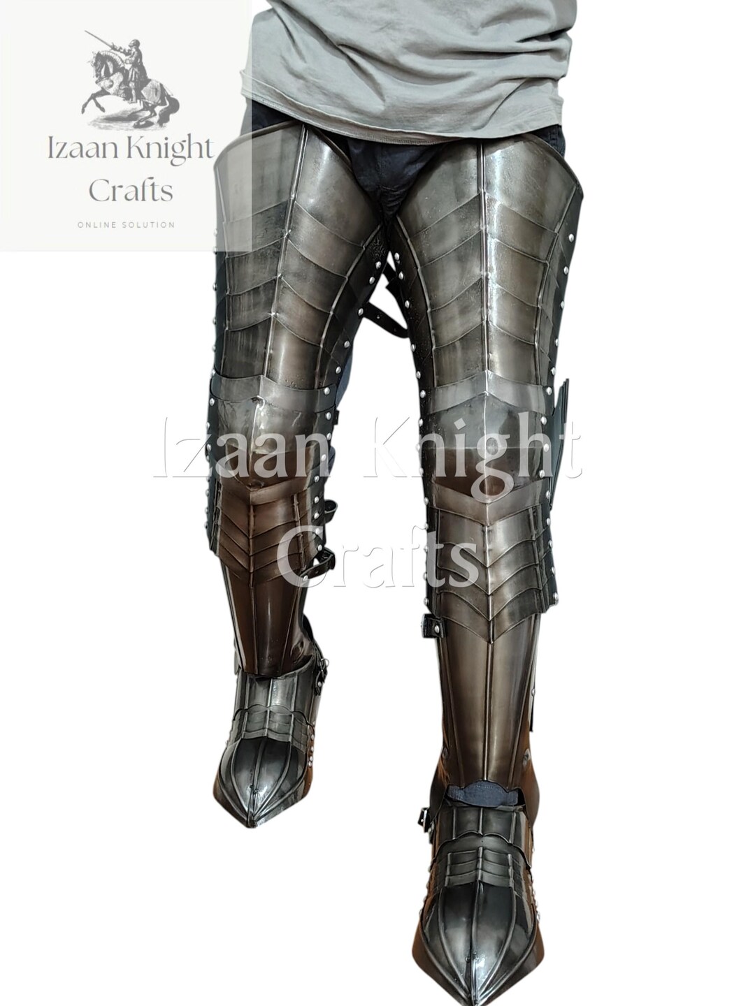 Medieval Steel Knight Leg Armor: Wearable Medieval Cosplay - Etsy