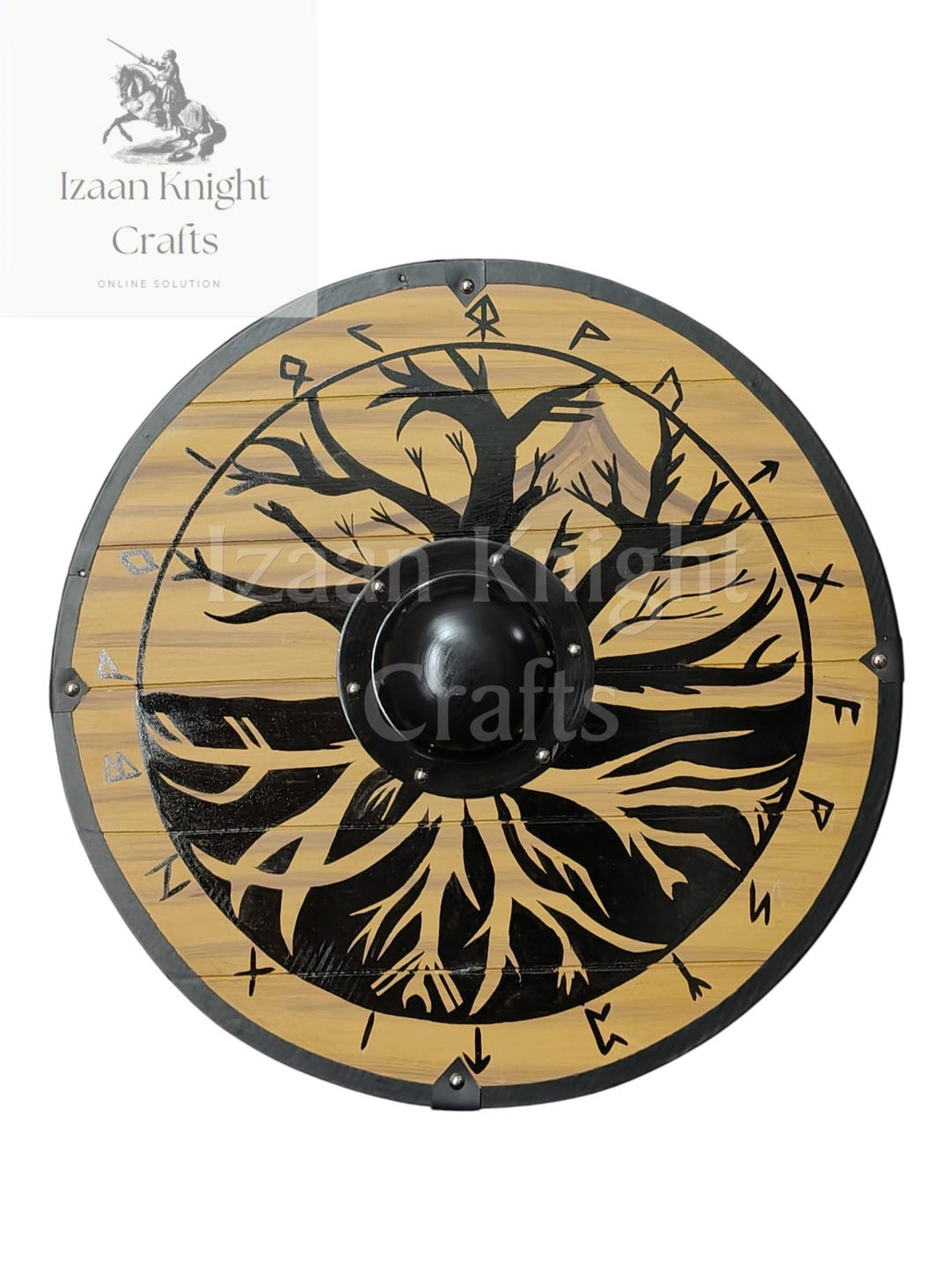 Handmade Viking Shield | Yggdrasil Tree of Life, Cosplay & Wall Decor ...