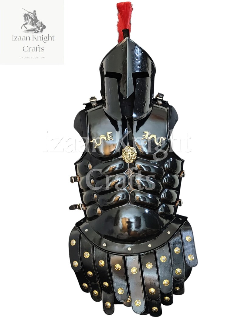 Black Steel Spartan Full Body Armor: Cosplay Costume, Adult Size - Etsy