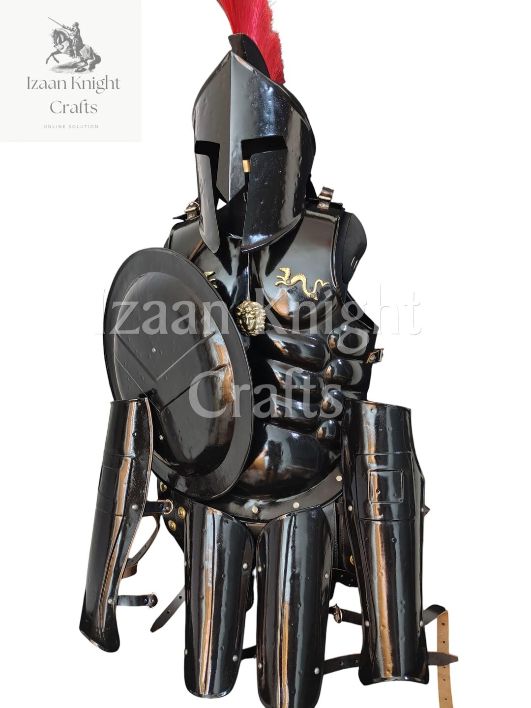Black Steel Spartan Full Body Armor: Cosplay Costume, Adult Size - Etsy