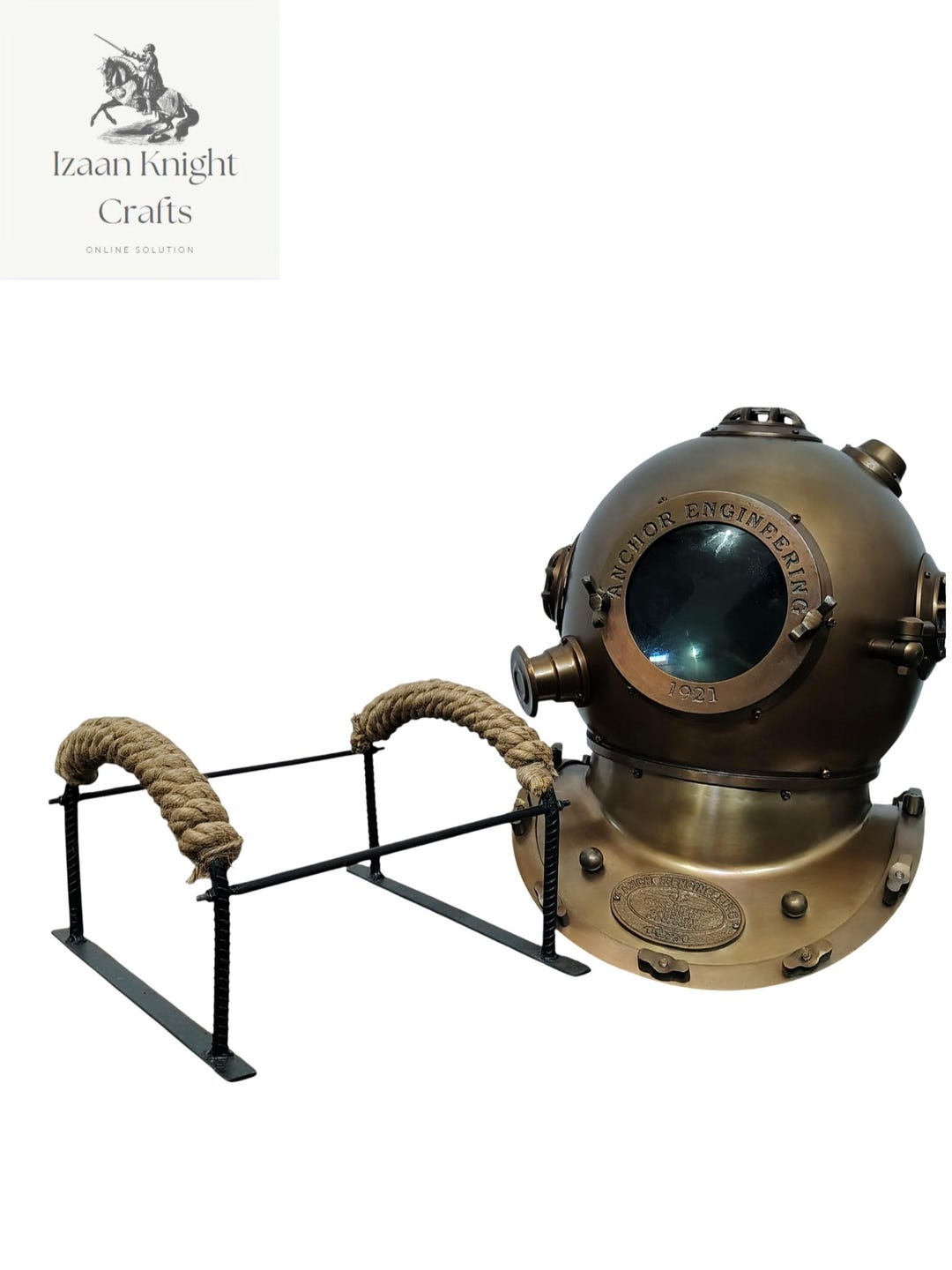 Vintage Black Diving Helmet Replica, Mark V US Navy Style Maritime ...
