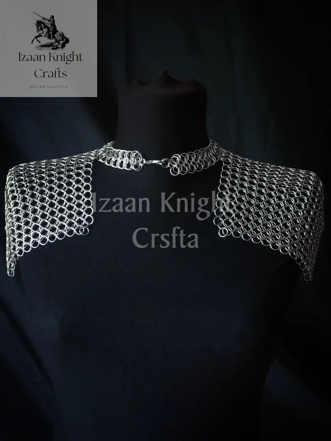 Medieval-inspired Chainmail Shoulder Armor for Women Knight-style ...