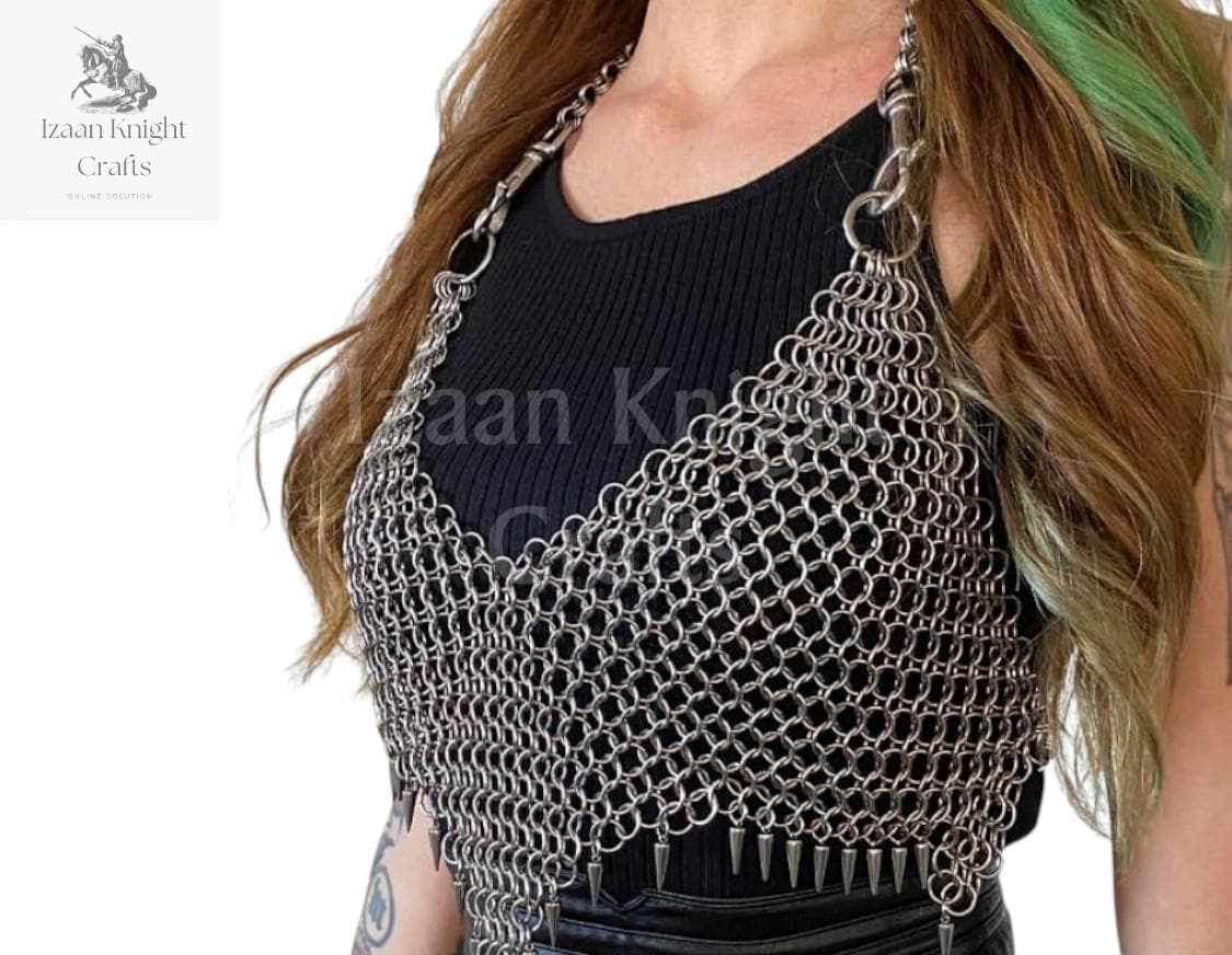 Steel Chainmail Bra Top: Medieval Warrior Armor, Cosplay Outfit - Etsy