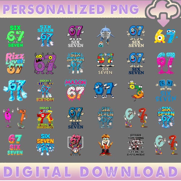 67 Stickers - Etsy