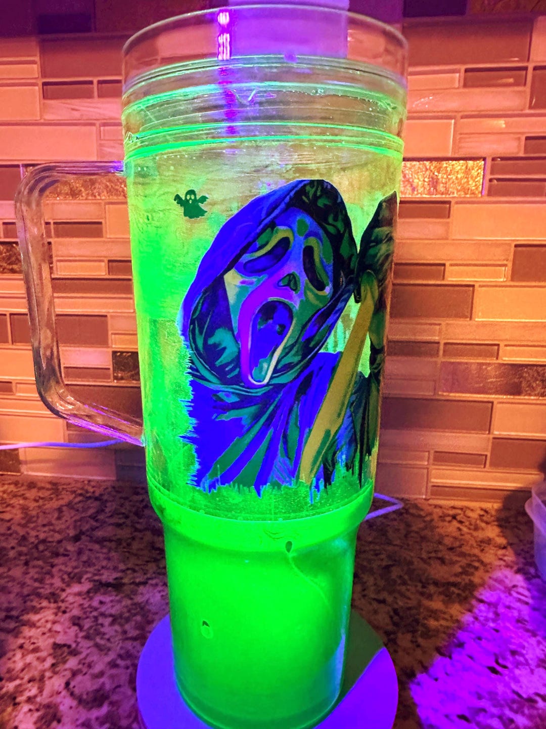 Ghost Face Lava Glow in the Dark Tumbler - Etsy