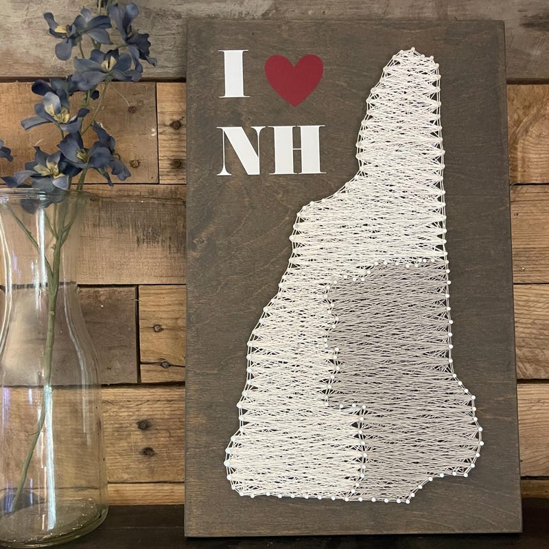 String Art Mountains - Etsy