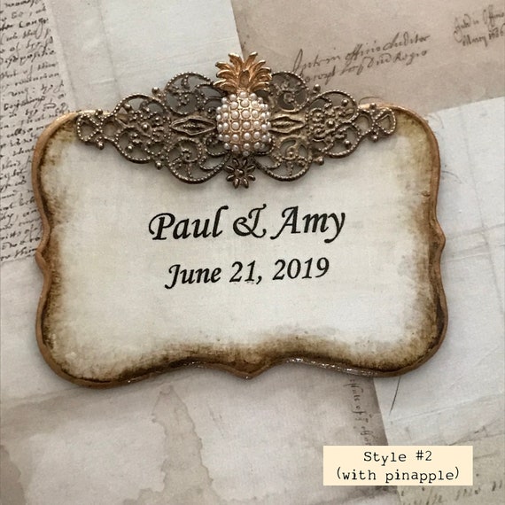 Plaque Personalized Vintage Style Name Plate Customize | Etsy