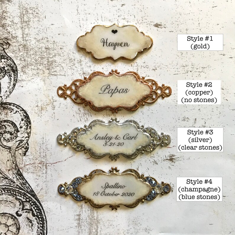 Plaques Personalized Name Plate Fancy Commemorative Plaque - Etsy