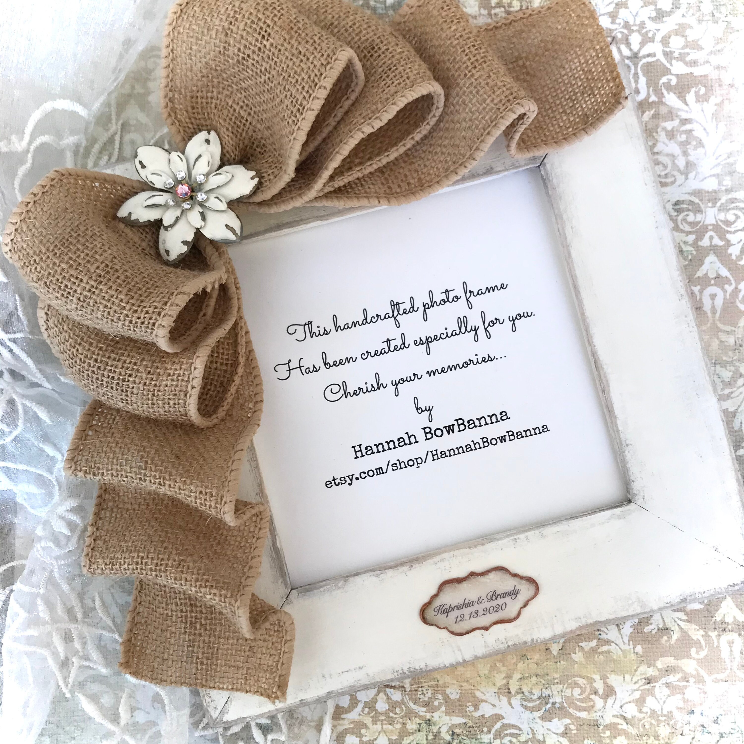 Burlap Flower Frame - Etsy