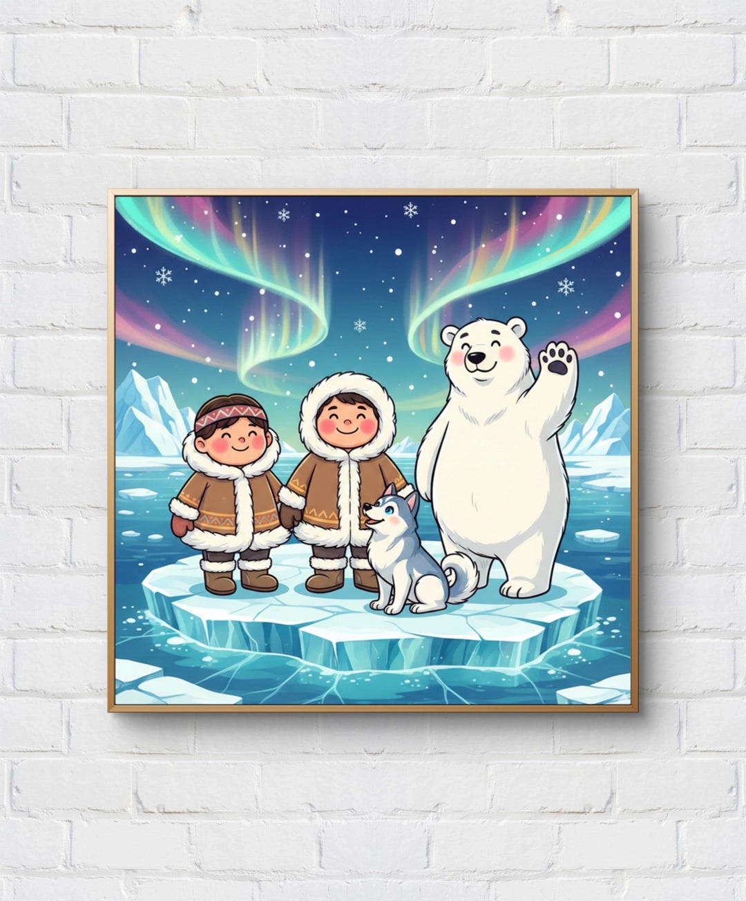 Eskimo Cross Stitch Pattern: Greenland Family and Polarbear Embroidery ...