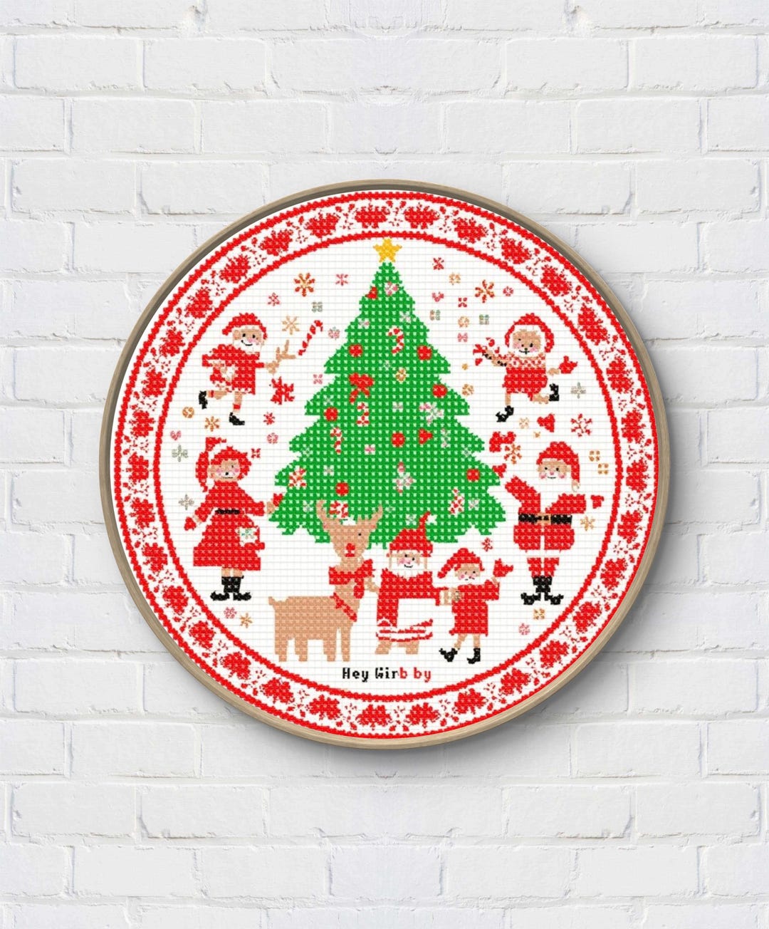 Christmas Tree Cross Stitch Pattern: Noel Embroidery Pattern (digital ...