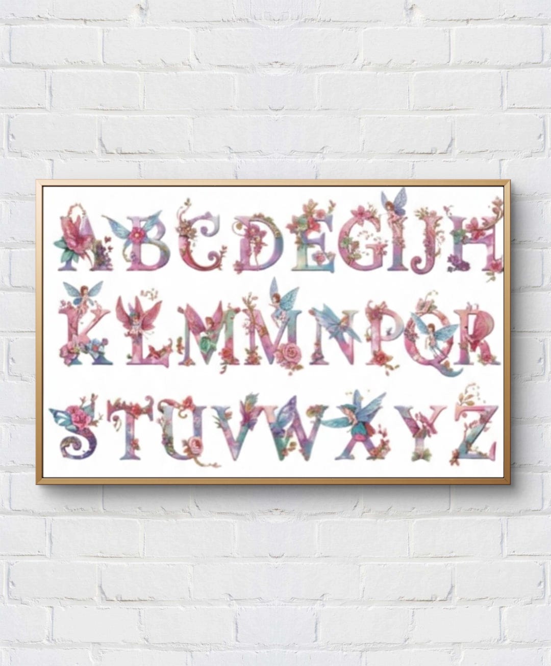 Whimsical Alphabet Cross Stitch Pattern: Fairy Letters ABC Embroidery ...