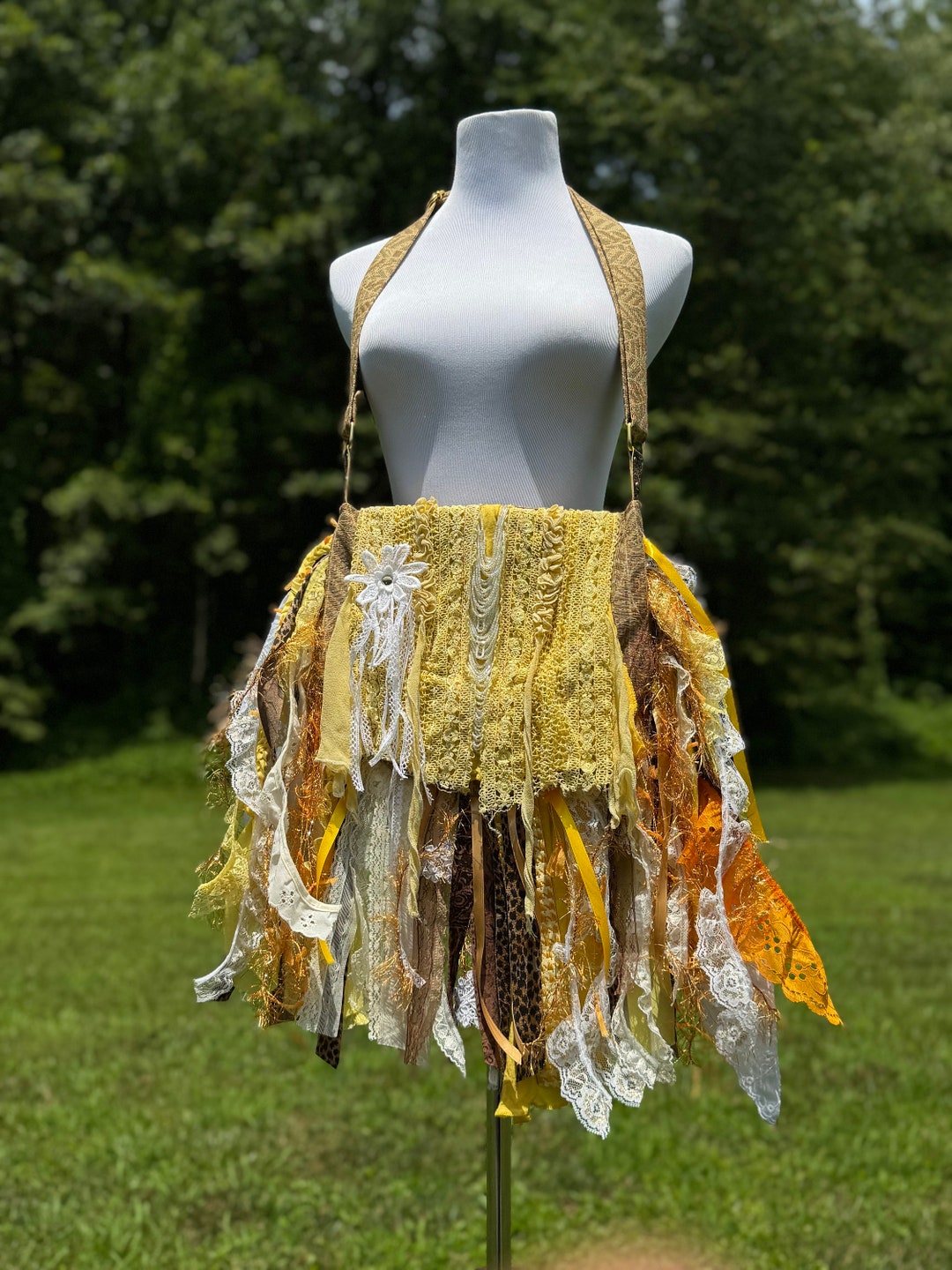 Embellished Earthy Lace Fringe Purse Boho Handbag, Hippie Style With a ...