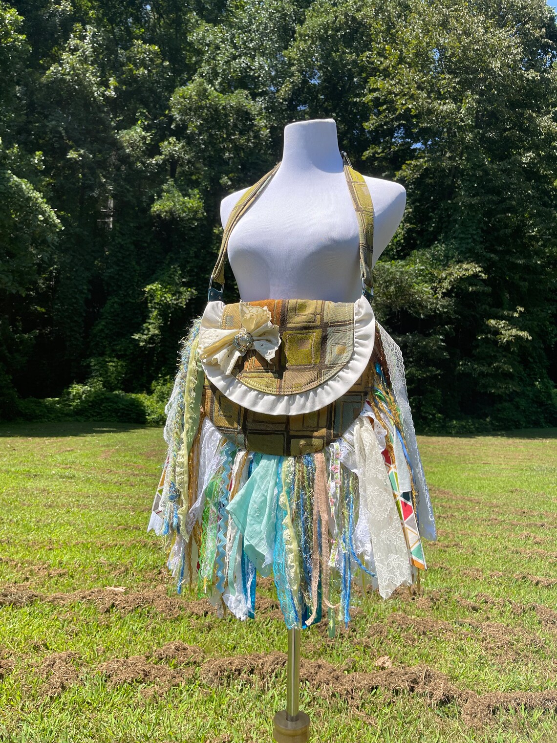 Pastel Vintage Ruffle Fringe Purse, Boho Chic Embellished Purse - Etsy