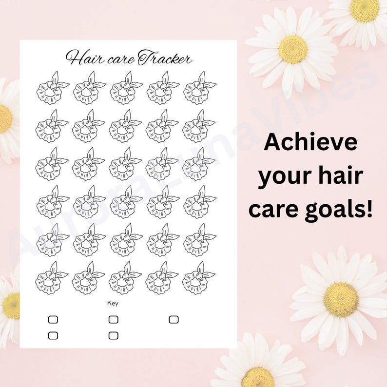 Hair Care Tracker Printable PDF, Hair Growth & Routine Tracker, Wash ...