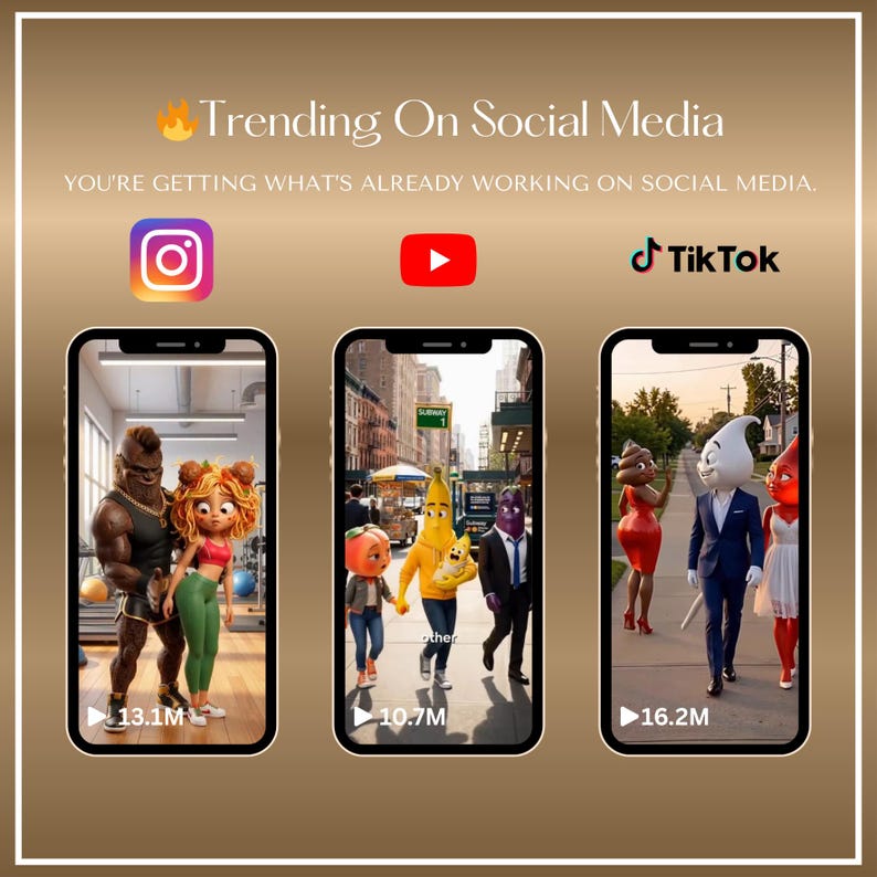 2000+ AI Talking Fruit Videos Bundle | Romance, Drama & Family Story ...