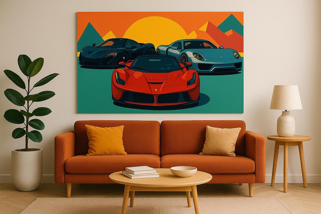 Supercar "holy Trinity" Canvas Art - Laferrari, P1, 918 Spyder Car ...