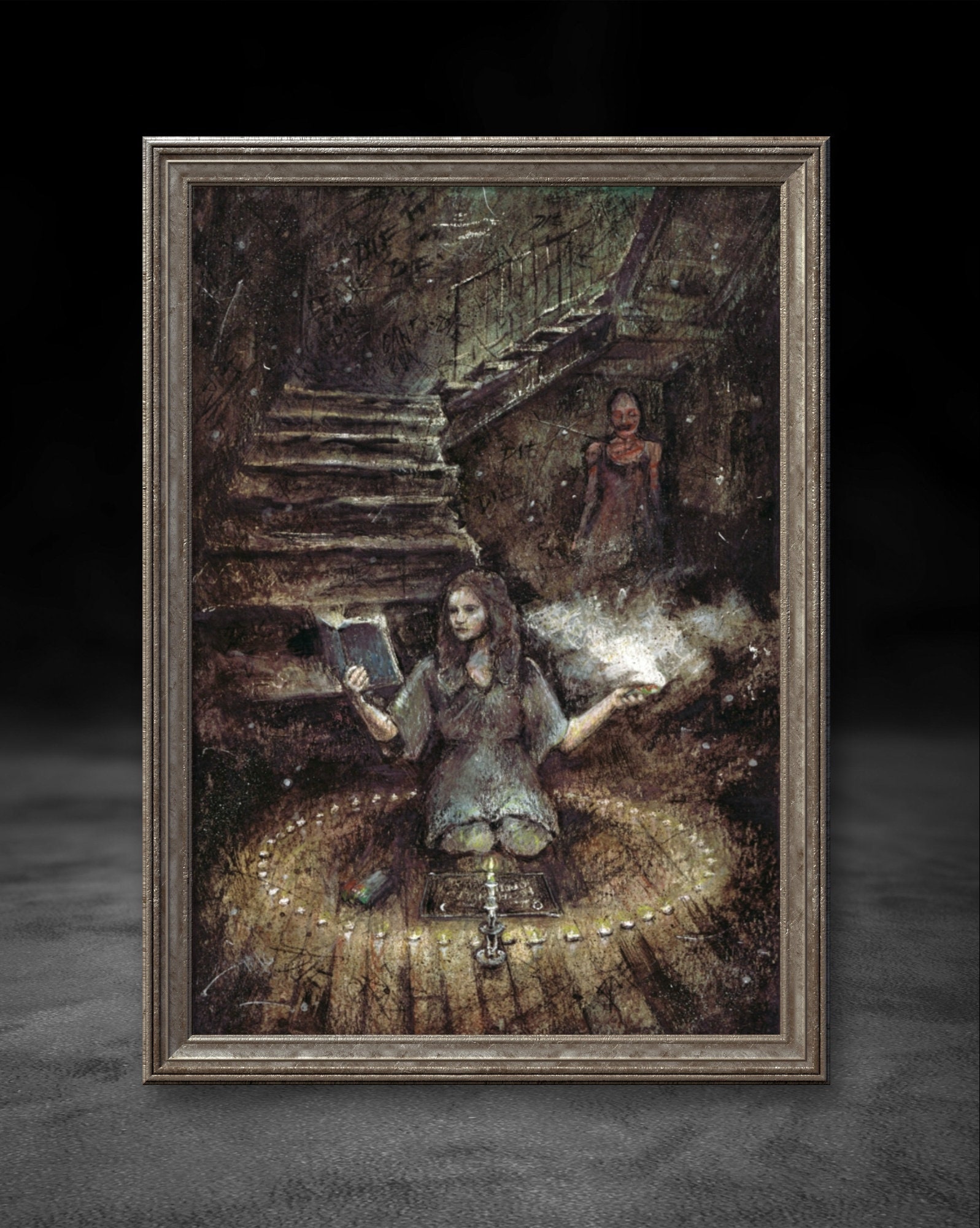 Phasmophobia- Art PRINT Ghost Hunting Original Haunted Watercolor ...