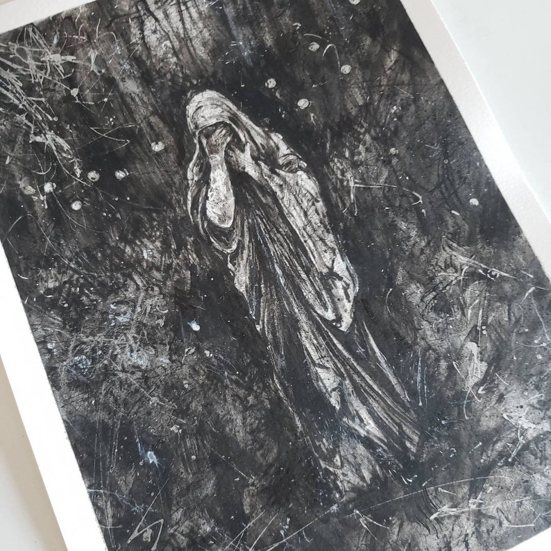 La Llorona- Legend of Weeping Woman Art PRINT, Original Watercolor ...