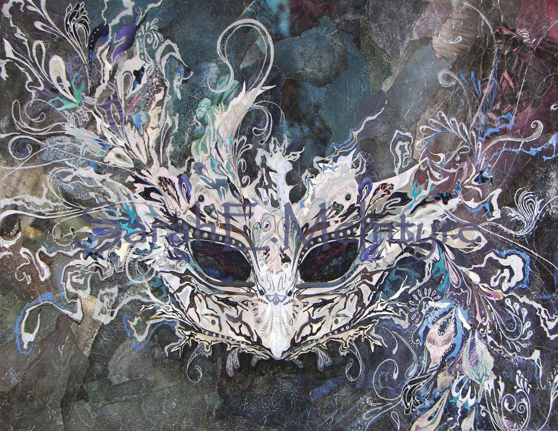 Identity Mask Original Collage Art PRINT Magazine Collage - Etsy