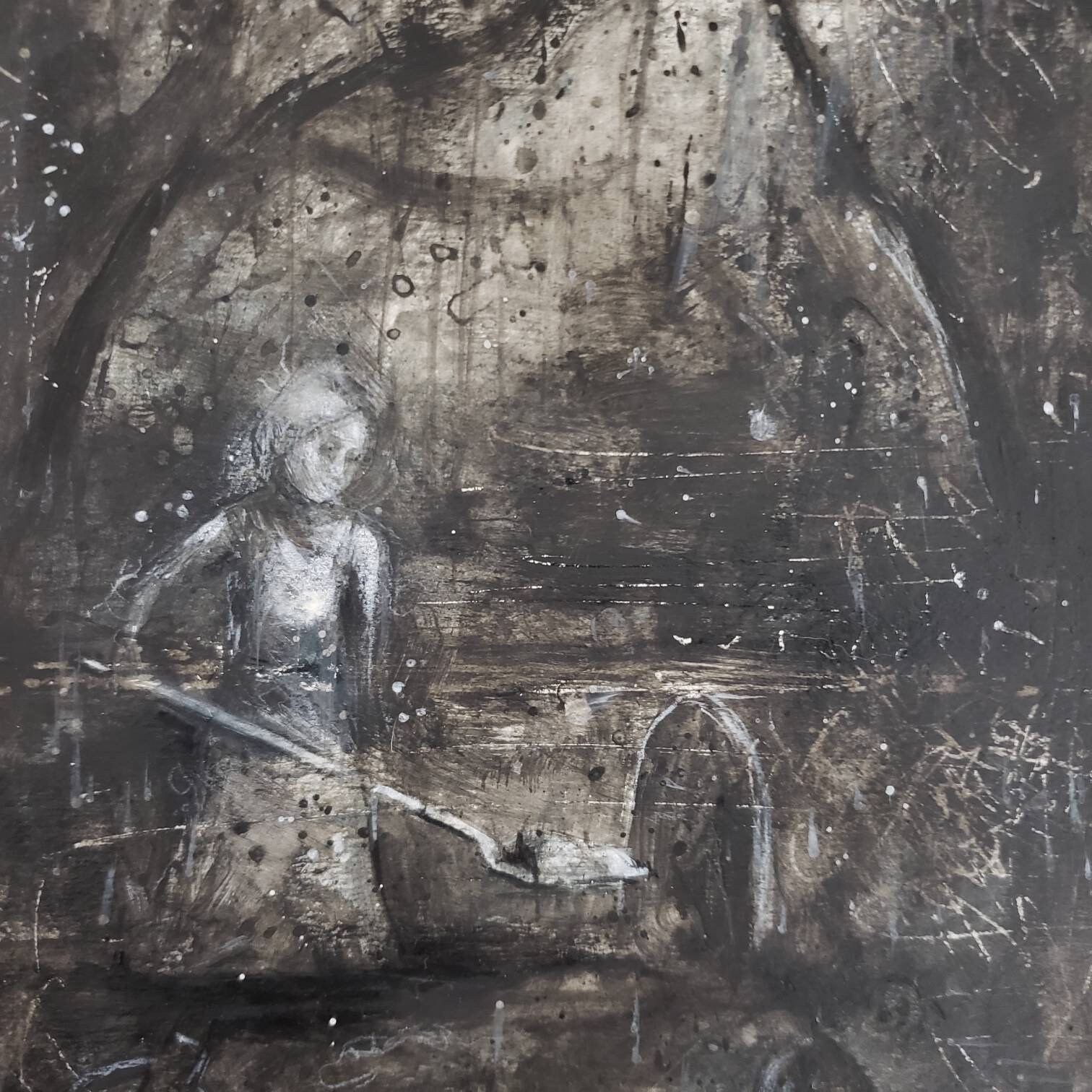 Dig Your Own Grave Original Art PRINT Watercolor | Etsy