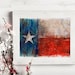 Texas Flag, Lone Star State Stars and Stripes Art PRINT Original ...