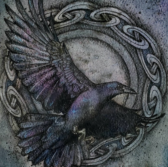 Celtic Knot Crow