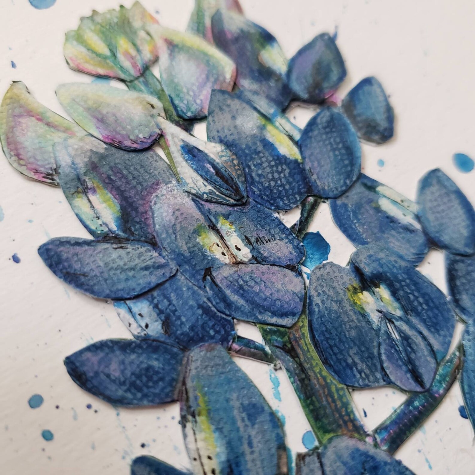 Texas Bluebonnet- Art PRINT, Watercolor Illustration Artwork ...