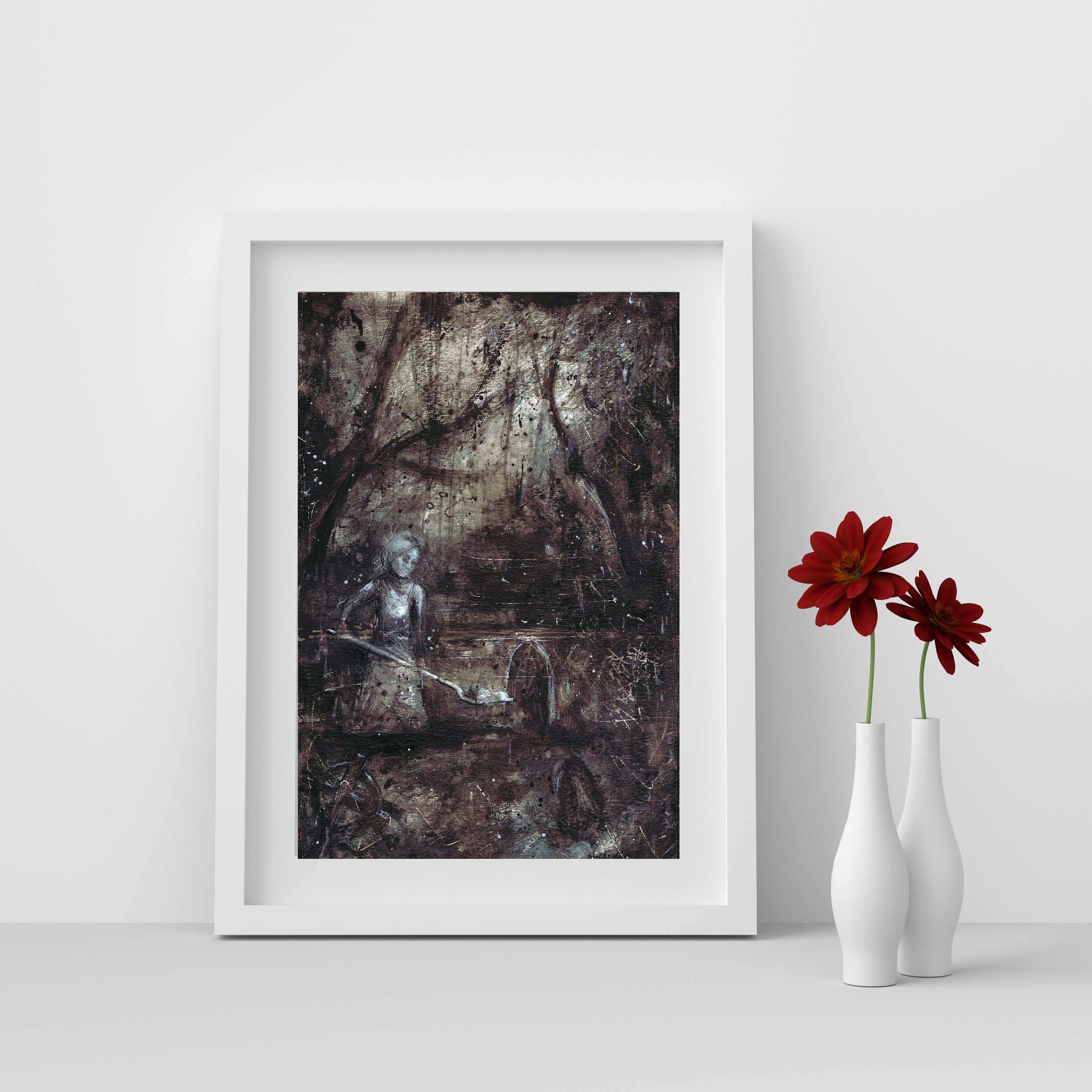 Dig Your Own Grave Original Art PRINT Watercolor | Etsy