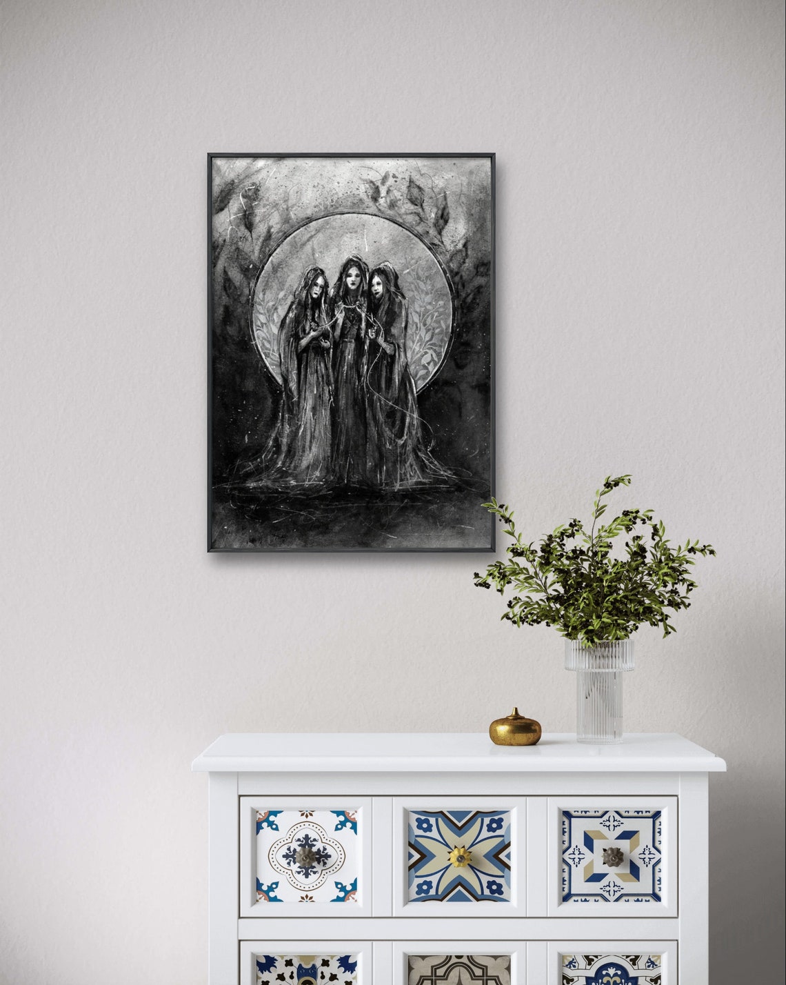 The Fates- Art PRINT, Original Watercolor Illustration Artwork Greek ...