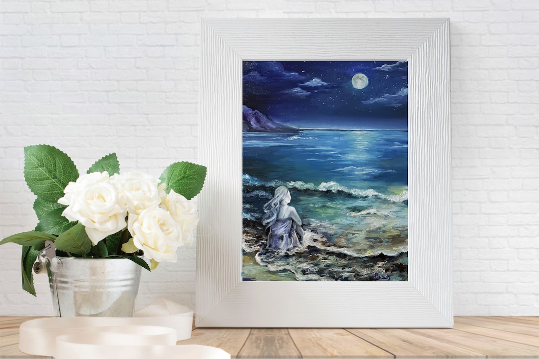 Exploring Her Inner World Art PRINT Oil on Canvas Painting - Etsy