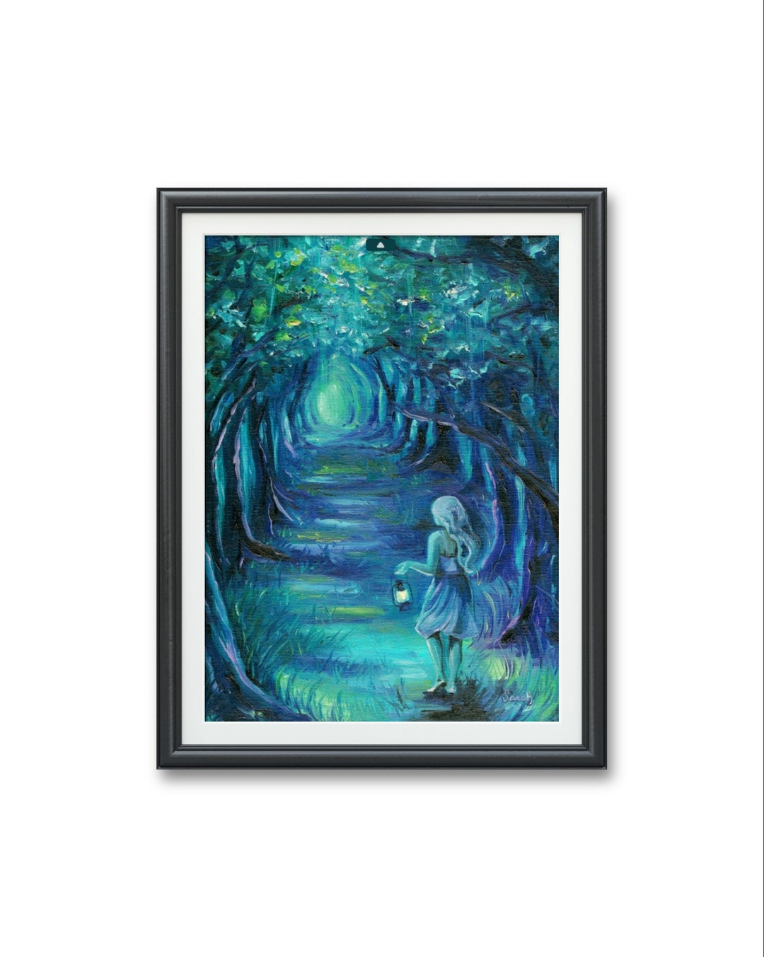 Self Discovery - Art PRINT, Original Oil on Canvas Painting, Lantern ...