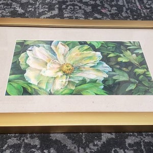 Innocence - Framed Original Floral Drawing Artwork Magnolia French ...