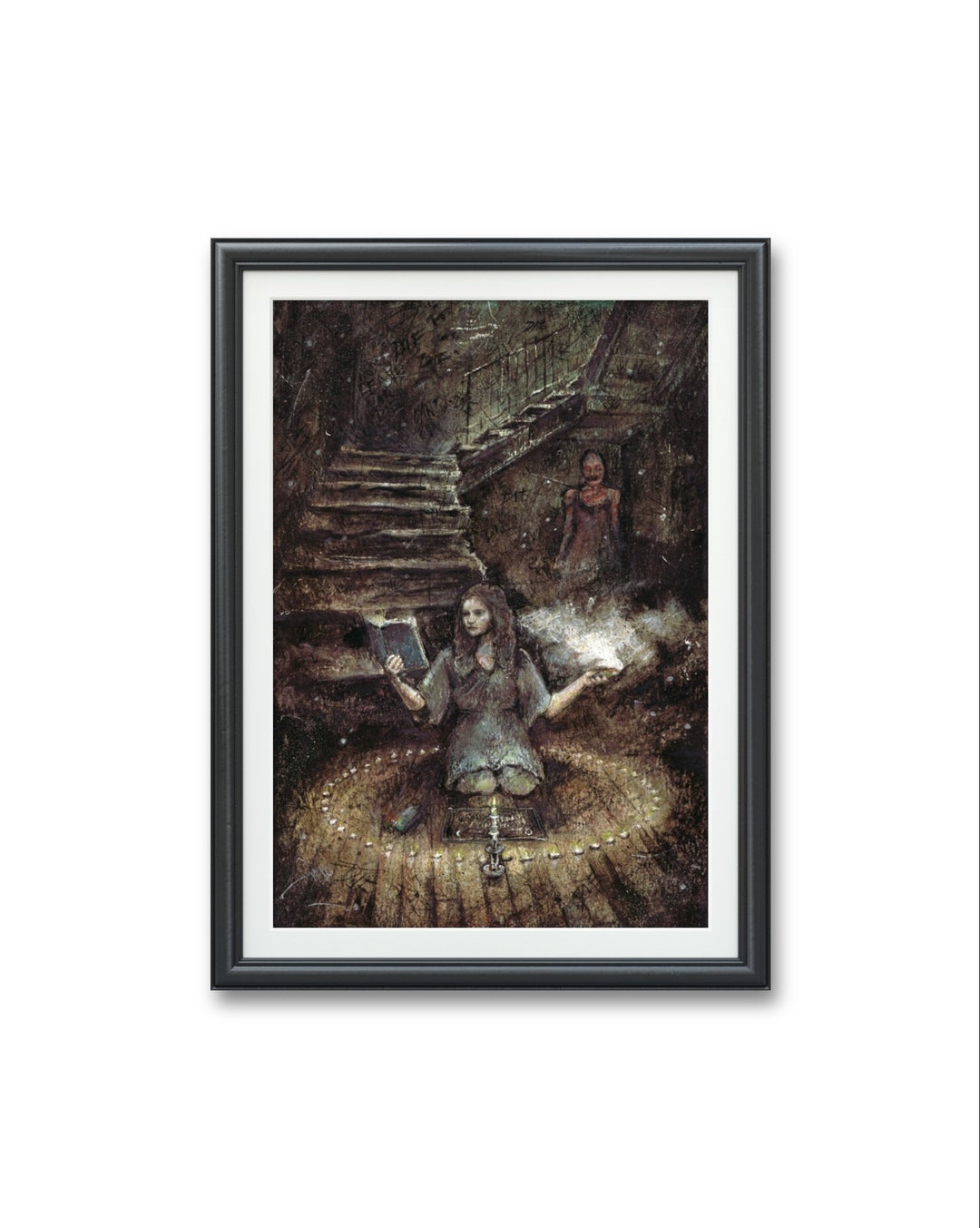 Phasmophobia Art PRINT Ghost Hunting Original Haunted Watercolor ...