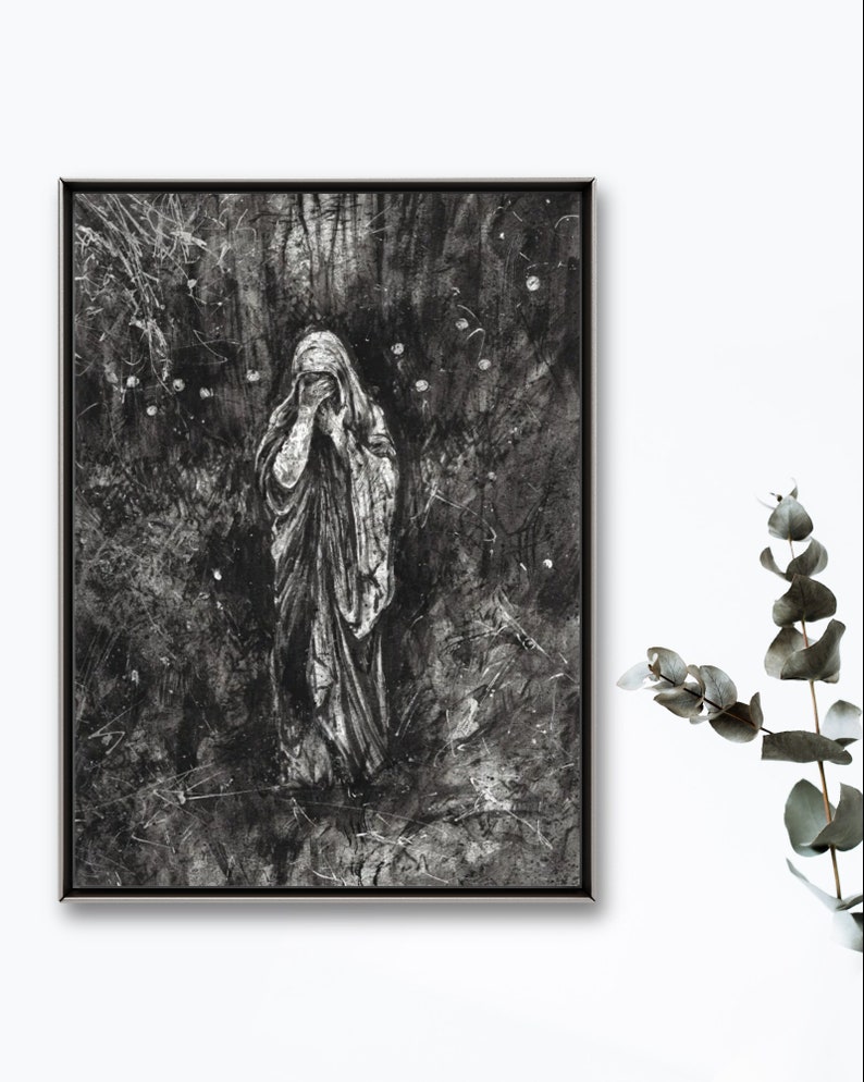 La Llorona- Legend of Weeping Woman Art PRINT, Original Watercolor ...