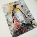 King Penguin ART PRINT Collage Mixed Media Antarctica Wildlife ...
