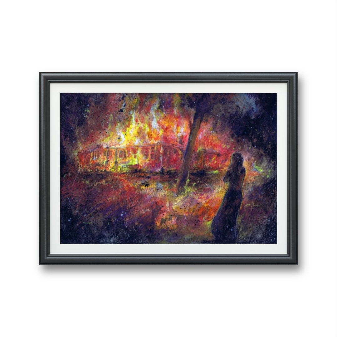 Looking Back- Art PRINT, Original Watercolor Illustration Artwork ...