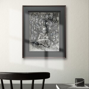 Doll Maker, Cursed Dolls Original Art PRINT, Watercolor Illustration ...