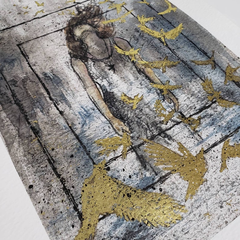 Deja Vu- Art PRINT, Original Watercolor Illustration Artwork ...