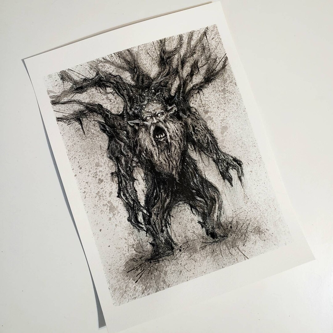 Voice of the Forest ENT Treant Creature Original Art PRINT - Etsy