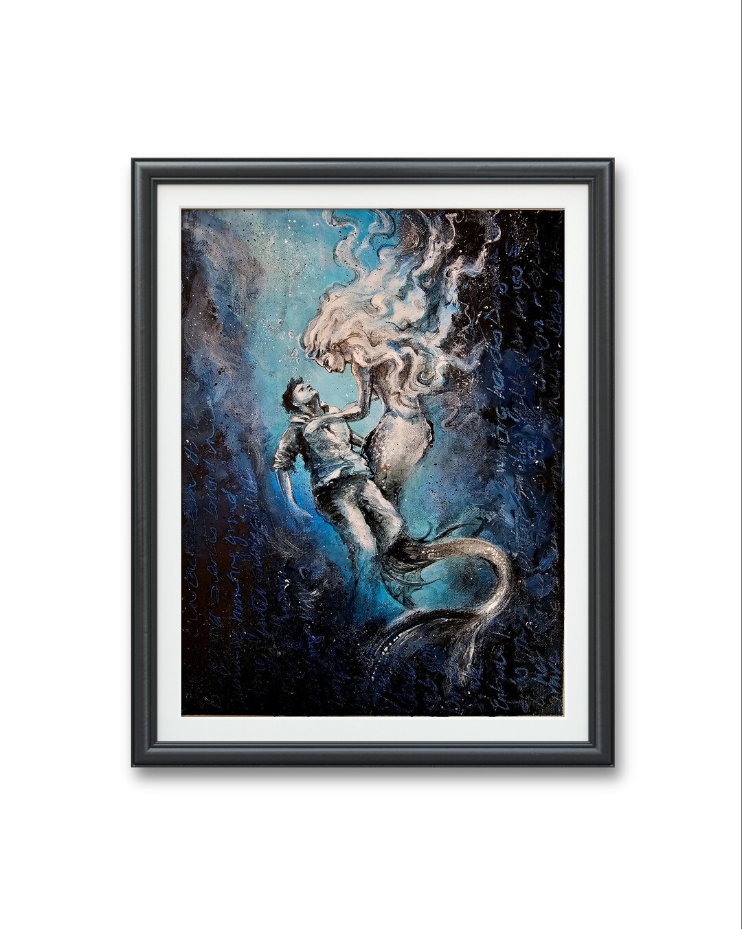 Siren, Mermaid- Ship Wrecked Original Watercolor Illustration Artwork ...