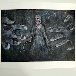 Phasmophobia- Art PRINT Ghost Hunting Original Haunted Watercolor ...